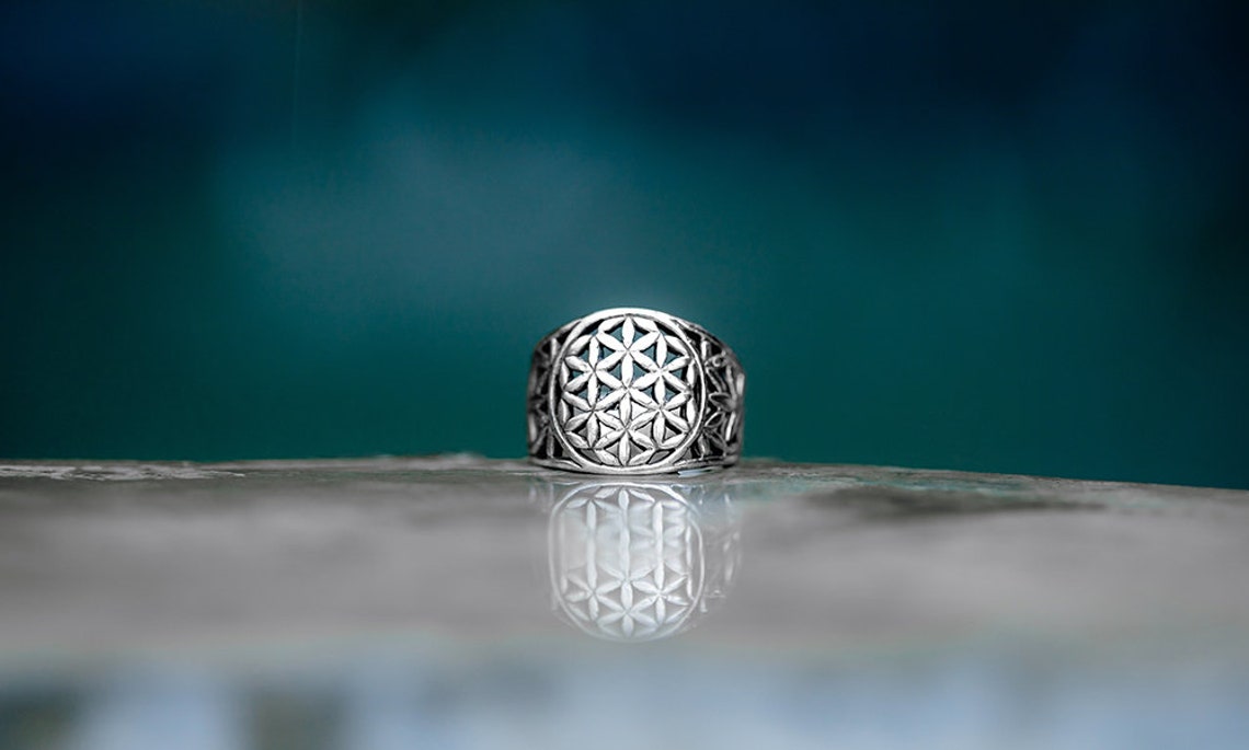 SUVANI 925 Sterling Silver Detailed Flower of Life Mandala Filigree ...
