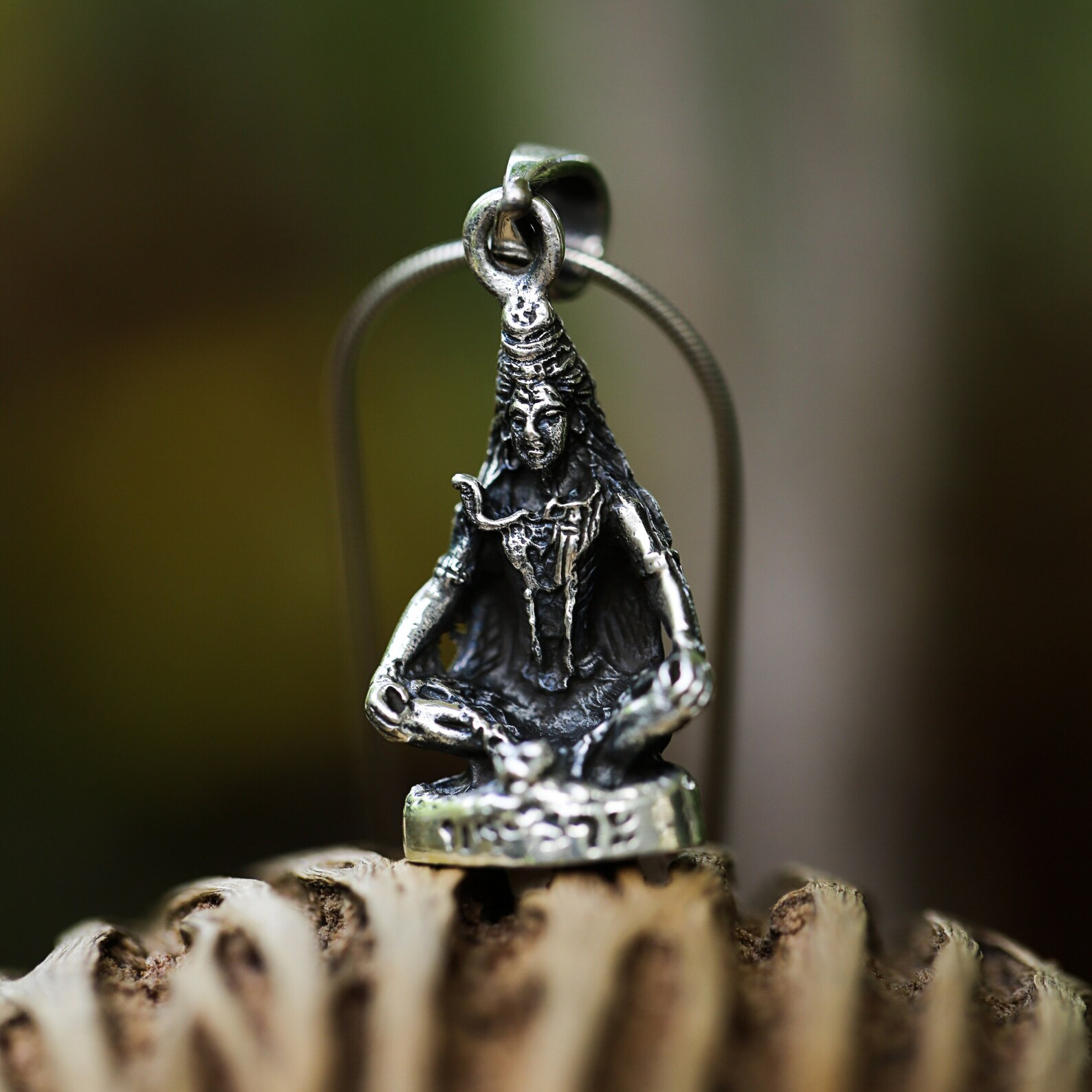 SUVANI Sterling Silver Hindu God Lord Shiva Meditation Statue Figure ...
