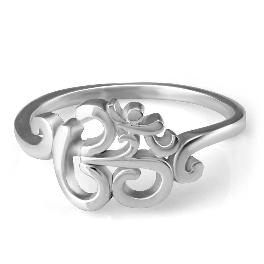 SUVANI 925 Sterling Silver Calligraphy Style Yoga, Aum, Om, Ohm ...