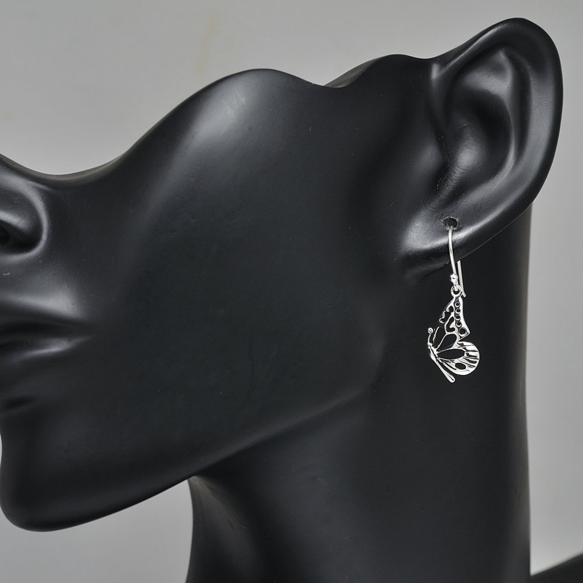 925 Sterling Silver Open Half Butterfly Wing Dangle Hook | Etsy