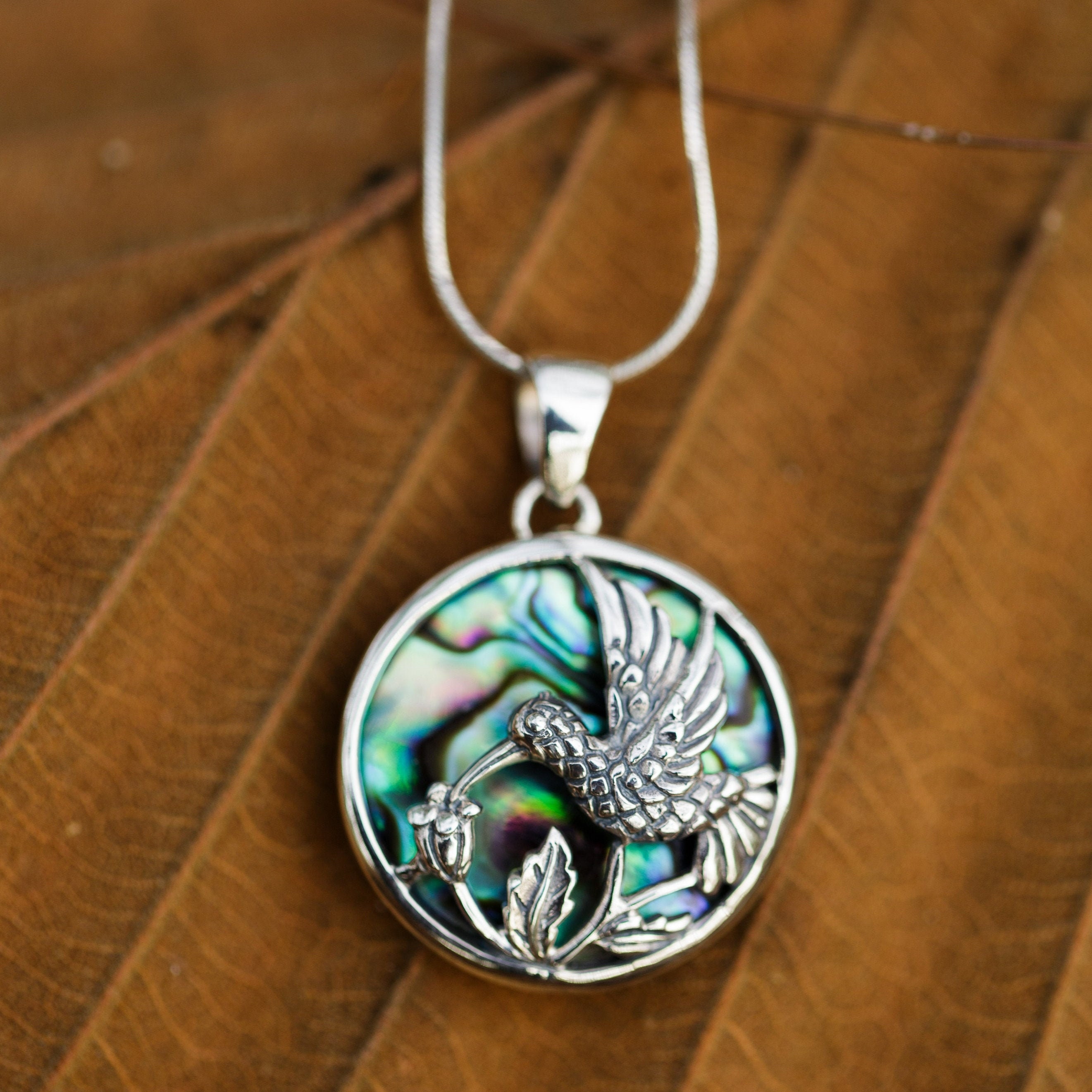 SUVANI Sterling Silver Hummingbird Drinking Flower Nectar | Etsy