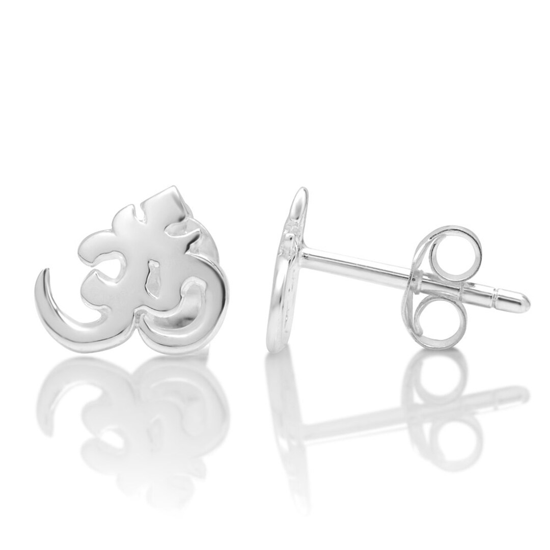 Suvani Jewelry 925 Sterling Silver Tiny Yoga Aum Om Ohm - Etsy