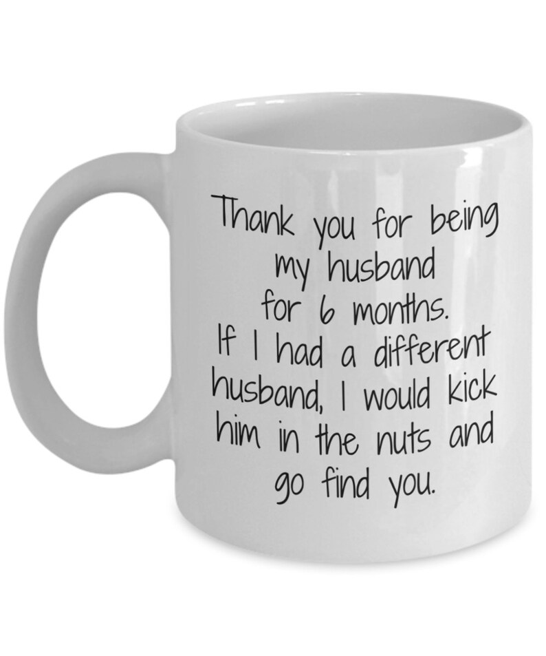 6th Month Anniversary Gift For Husband 6 Months Wedding Etsy