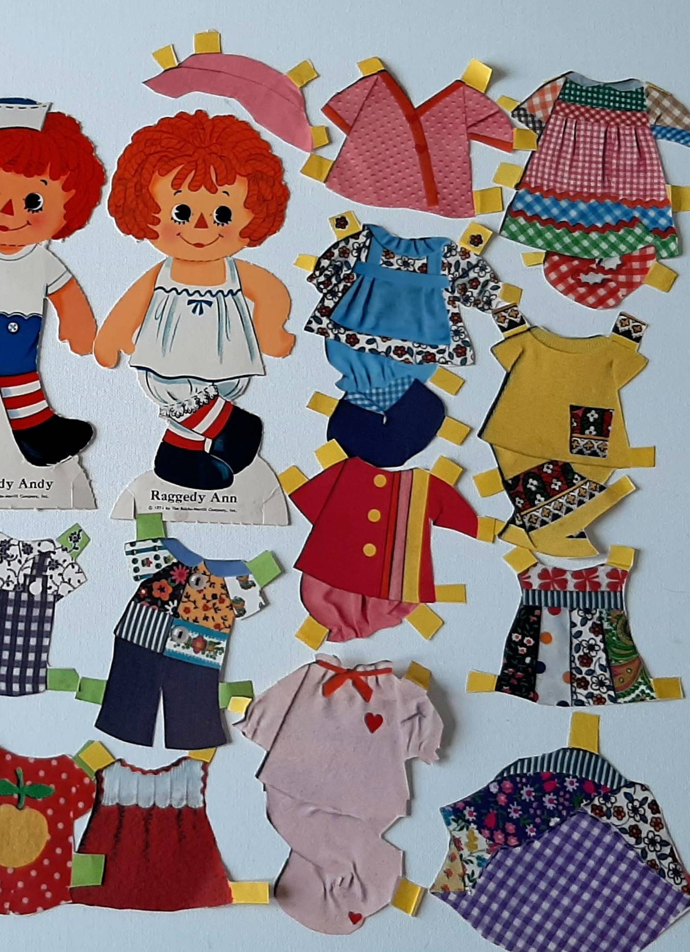 Vtg Raggedy Cardboard and Andy Lot - Etsy