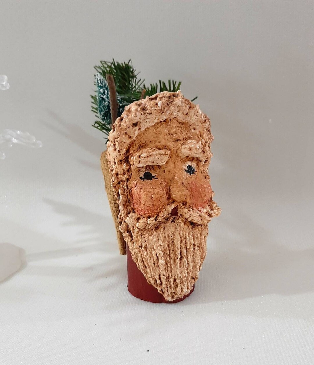 Vintage Rustic Santa- Rare Santa- Wood Santa - Etsy