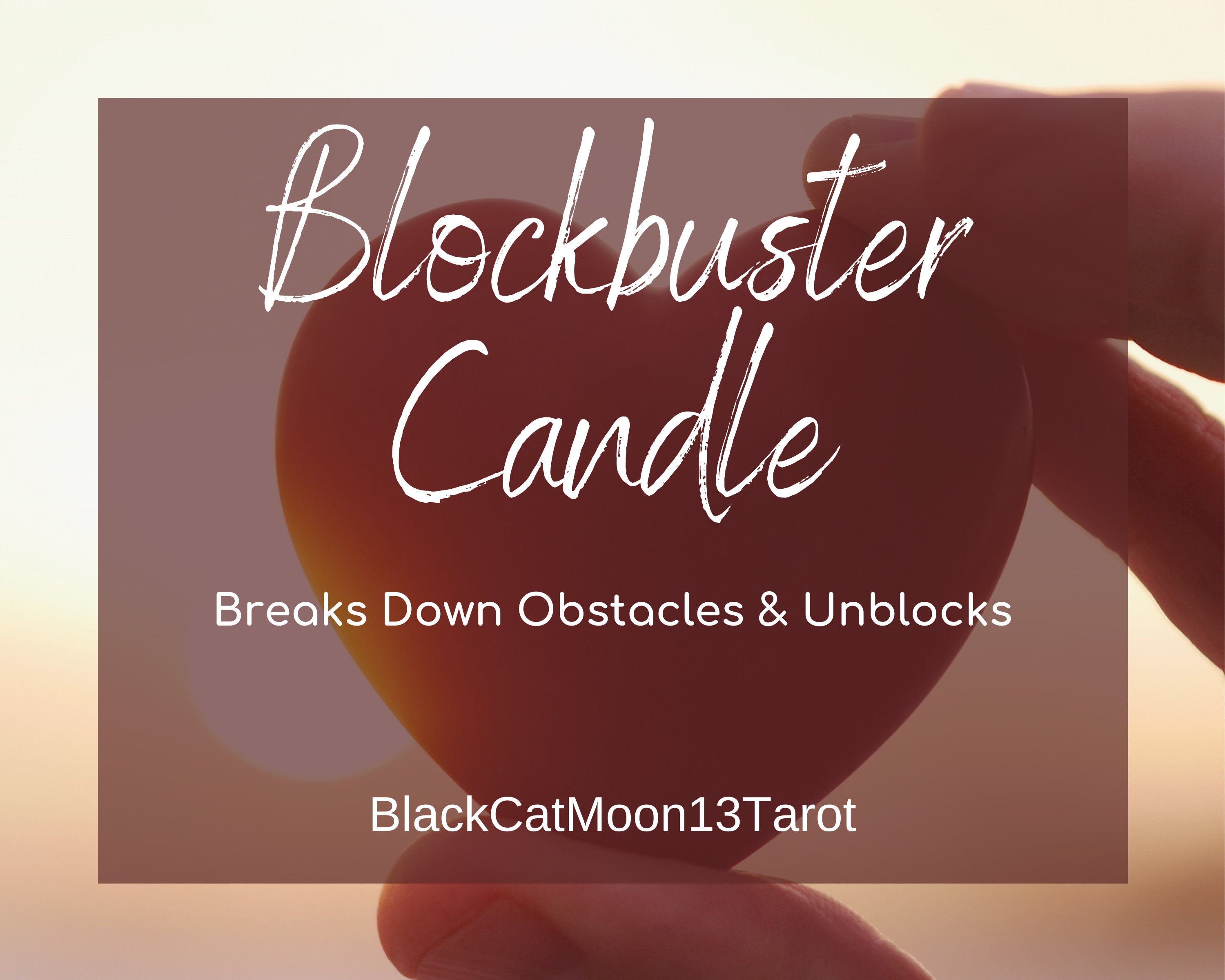 Blockbuster Candle, Break Down Obstacles, Remove Blockages - Etsy