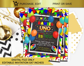 Uno invitation | Etsy