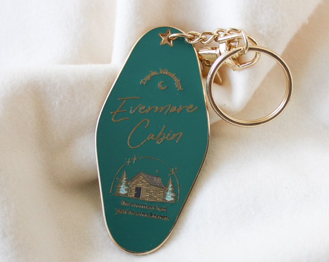 Evermore Cabin Taylor Swift Album Inspired Hard Enamel Motel Keychain ...
