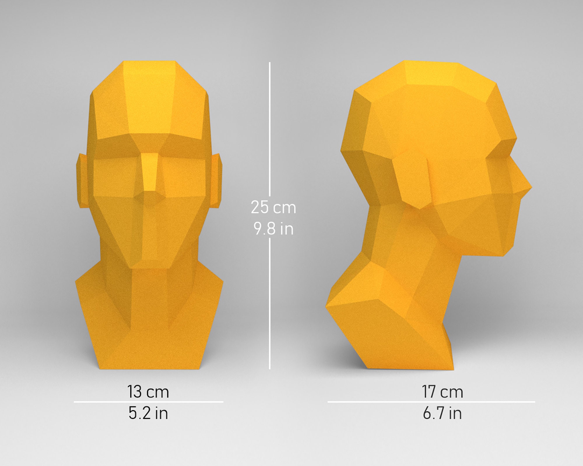Female Head Planes, Head Sculpture, Paper Sculpture, Low Poly Sculpture ...