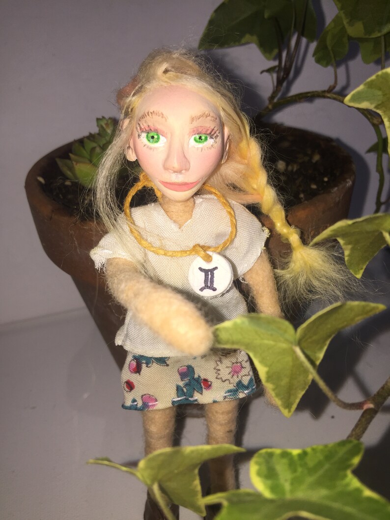 Gemini Good Luck Astrology Doll She Has Blond Hair With Bit - Etsy