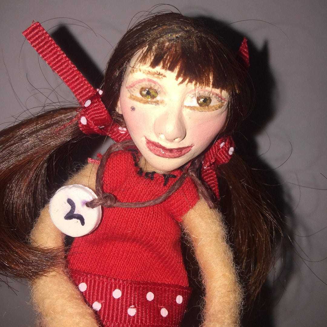 Aries, Good Luck Astrology Doll, in a Red Outfit, Which is Aries Lucky ...