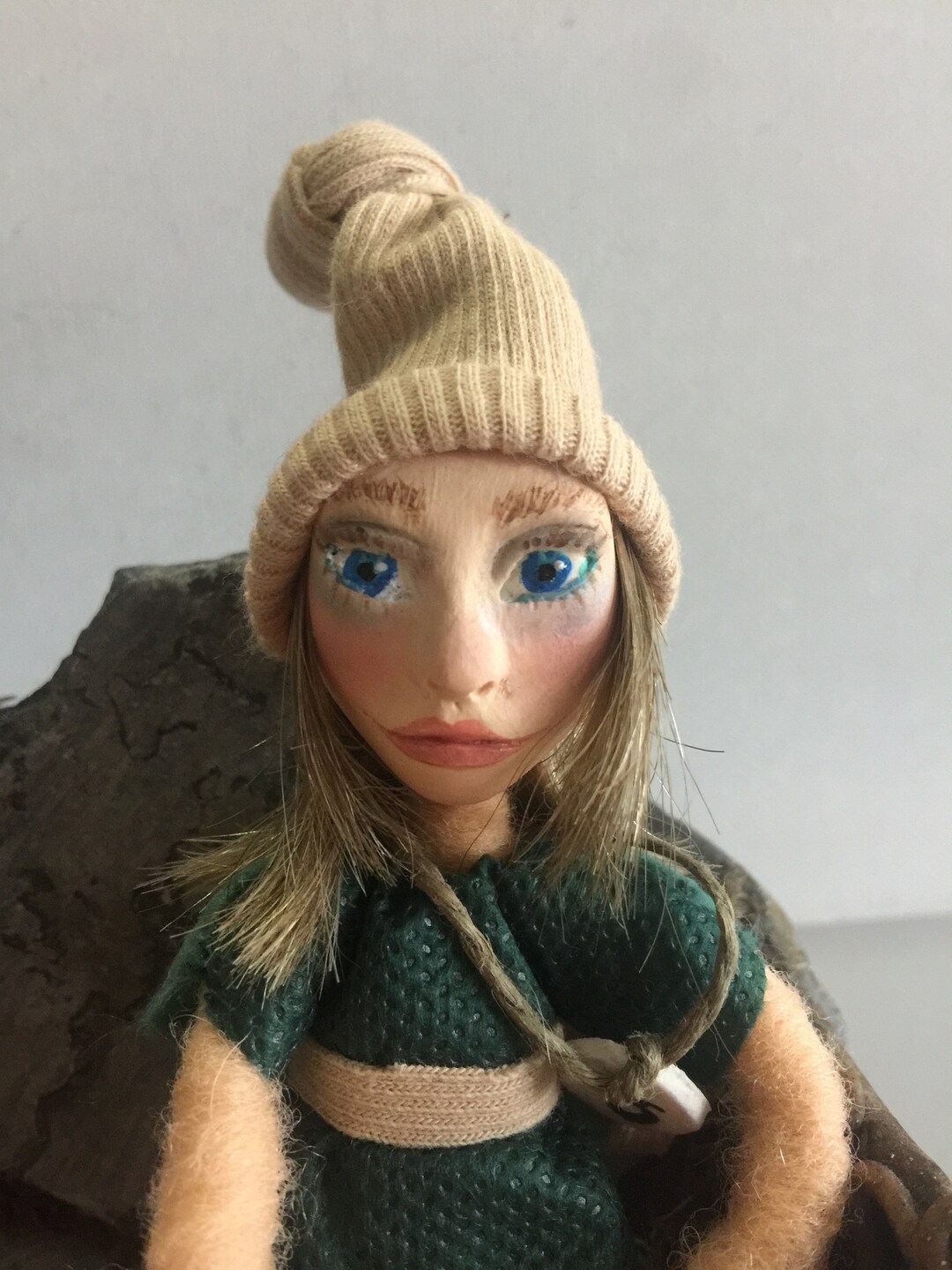 Taurus Good Luck Posable Doll, She Has Big Blue Eyes and Wears Earthy ...