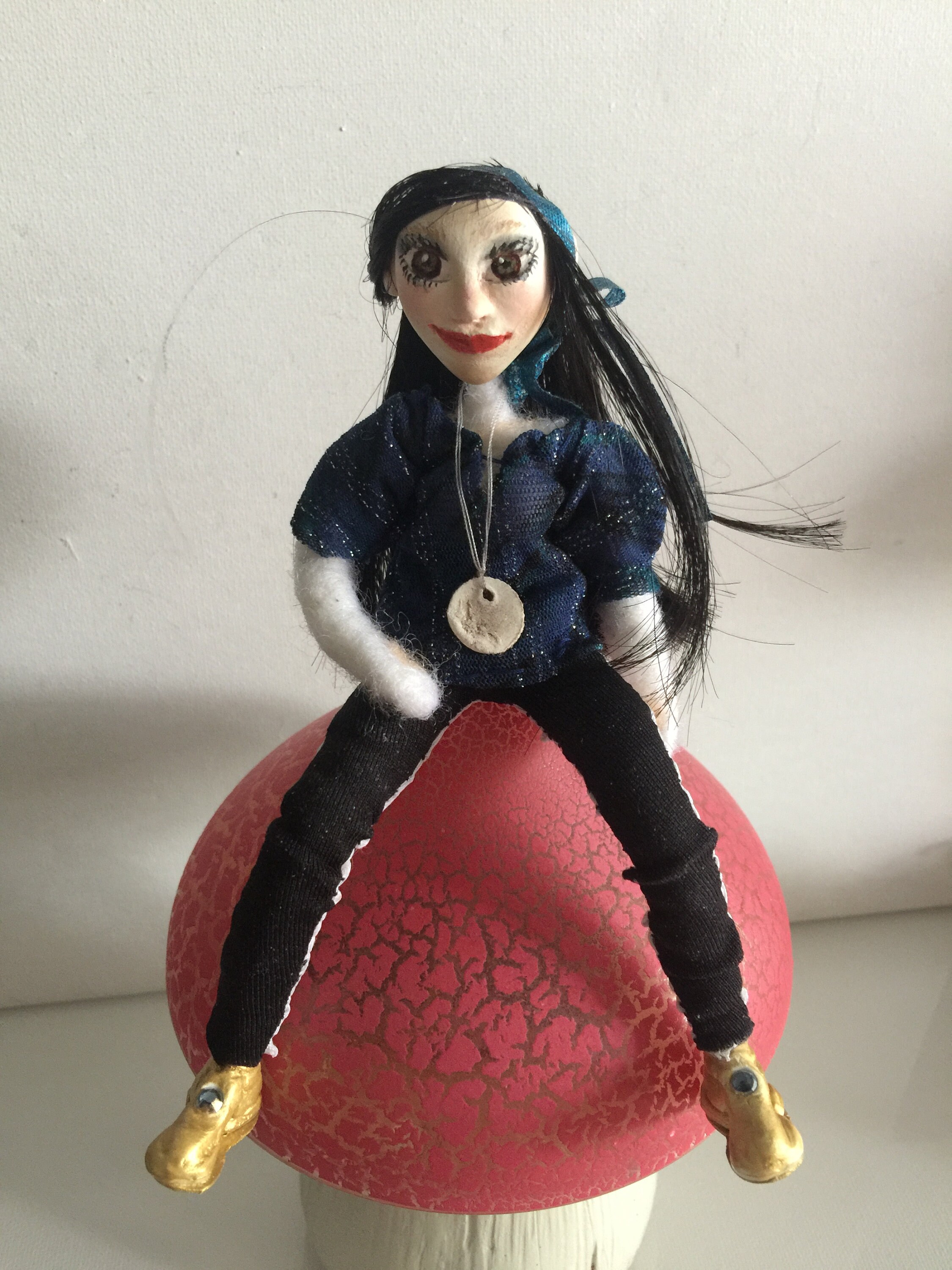 Leo Good Luck Astrology Doll, With Nice Long Black Hair and Big Brown ...
