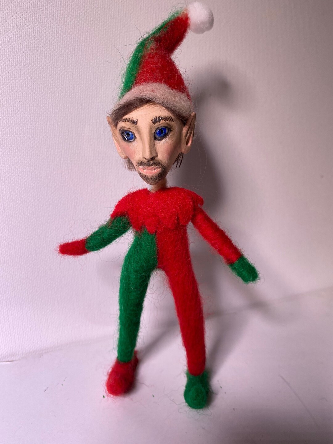 Santa Helper Male Elf, Christmas Elf, Posable Elf, Boy Elf, Miniature ...