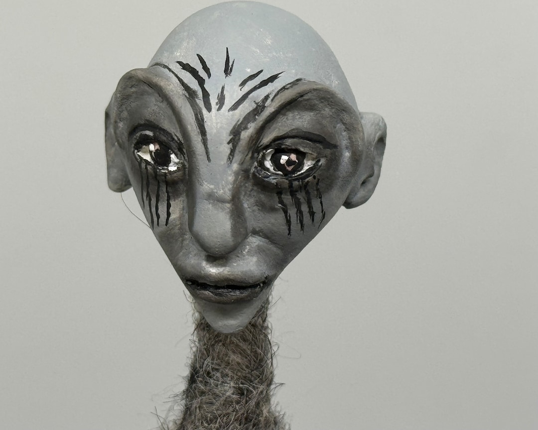 6 Inch Grey Alien Doll, Alien, Fantasy Doll, Halloween Doll, Posable ...