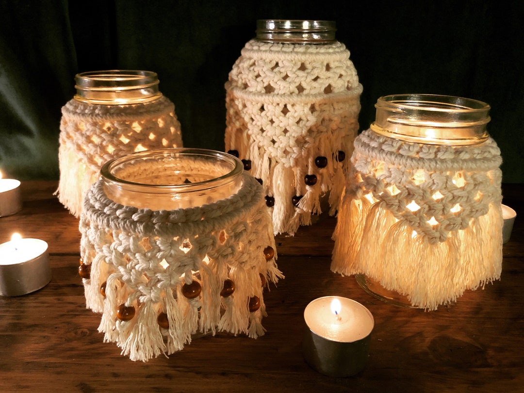 Macrame Vase Jars. Macrame Lanterns - Etsy