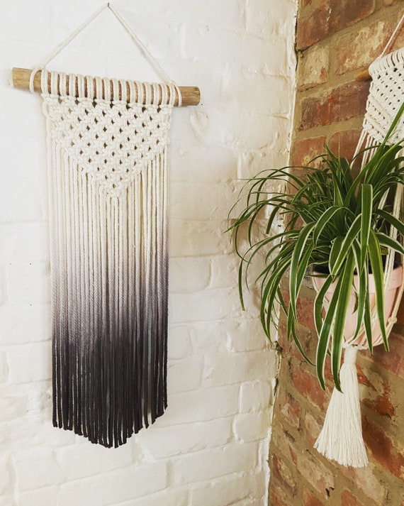 Grey Ombre Macrame Wall Hanging. Macrame Wall Hanging. Wall | Etsy