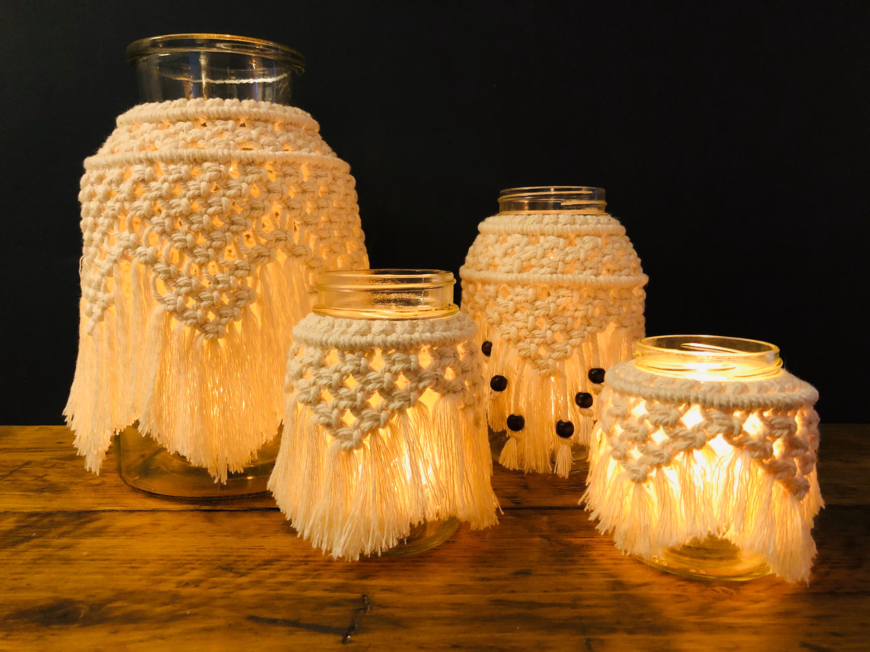 Macrame Vase Jars. Macrame Lanterns | Etsy