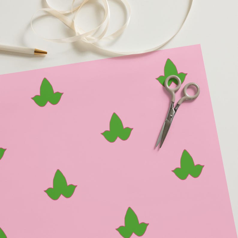 AKA Wrapping Paper Sheets With Elegant Ivy Leaves - Etsy