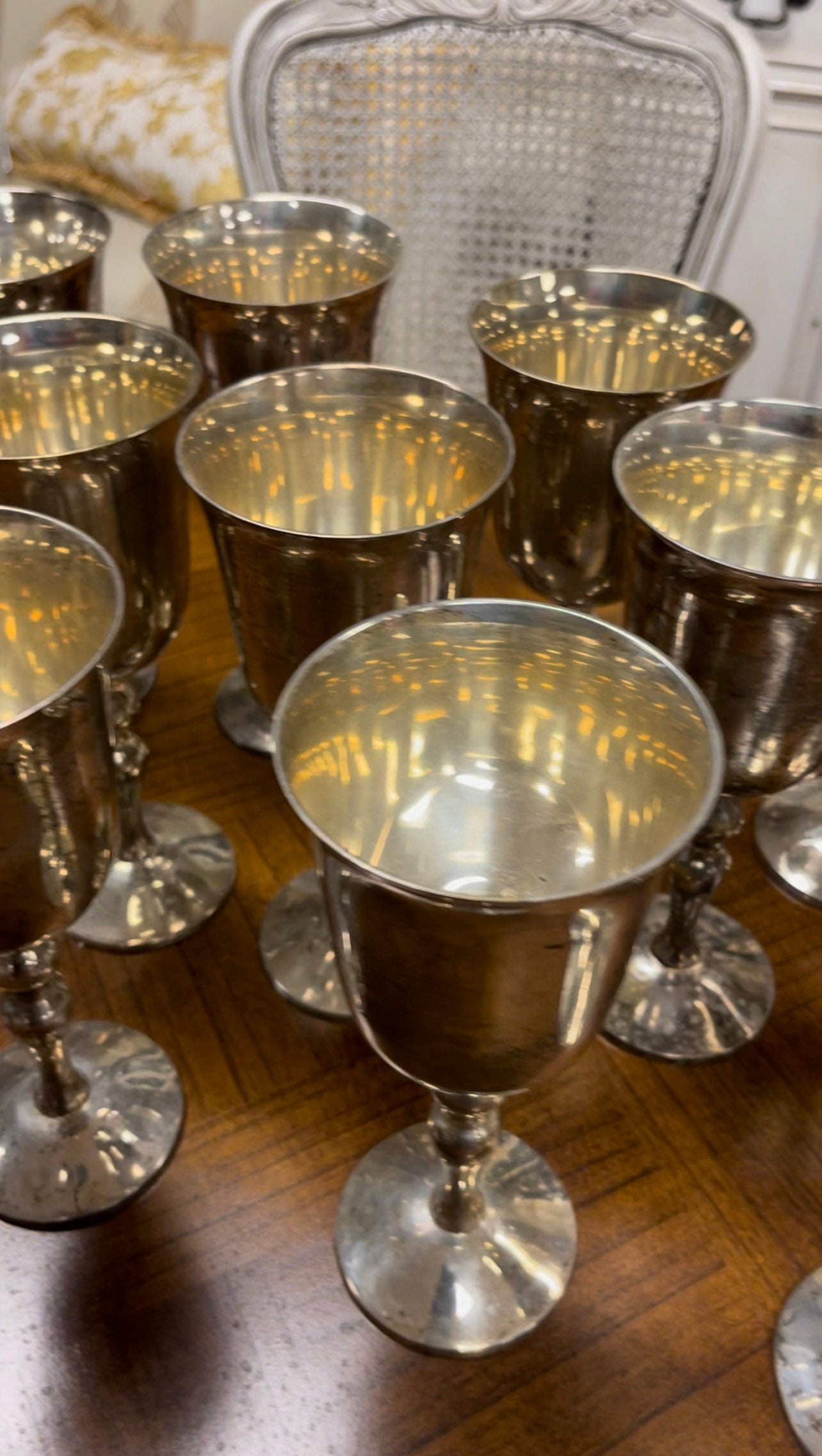 12 Silver Plated Goblets Vintage, Heavy Weight - Etsy UK