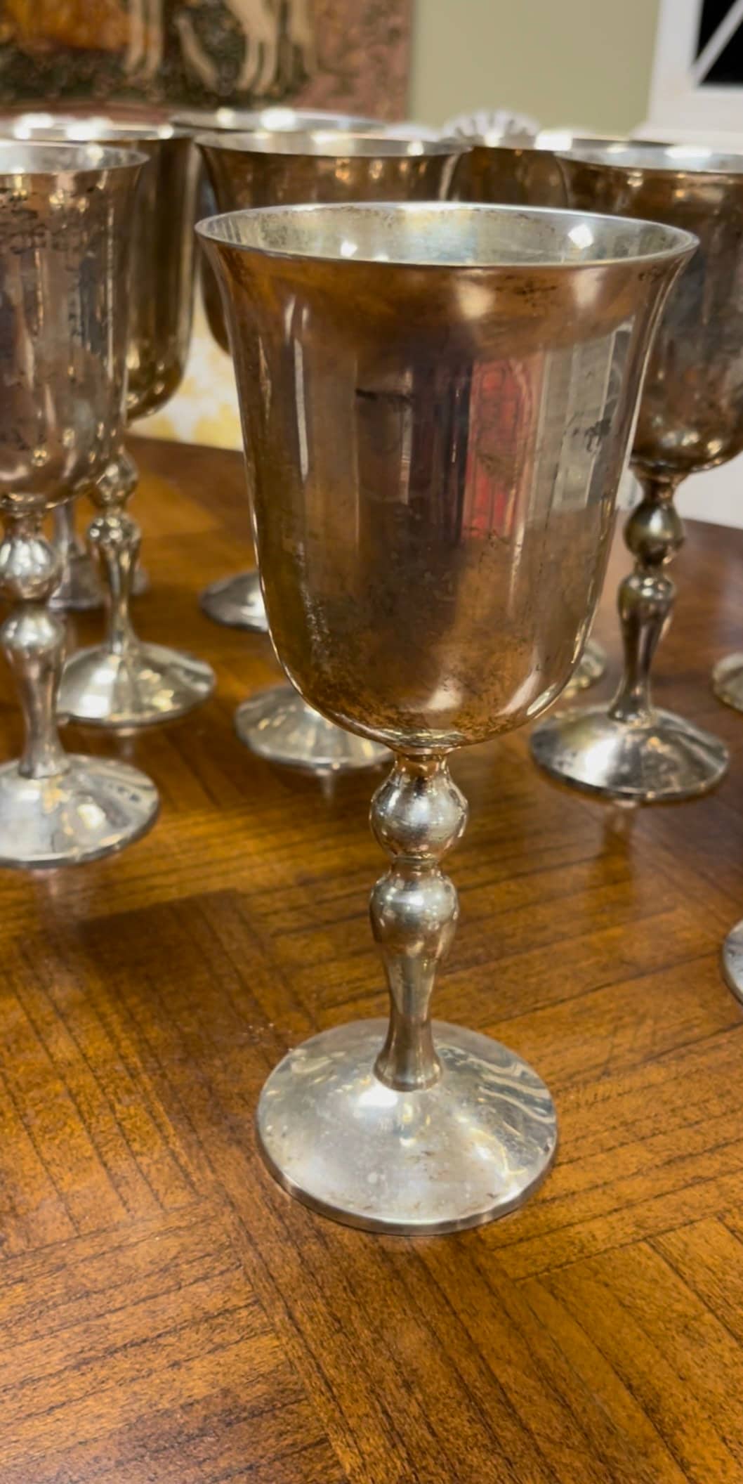 12 Silver Plated Goblets Vintage, Heavy Weight - Etsy UK