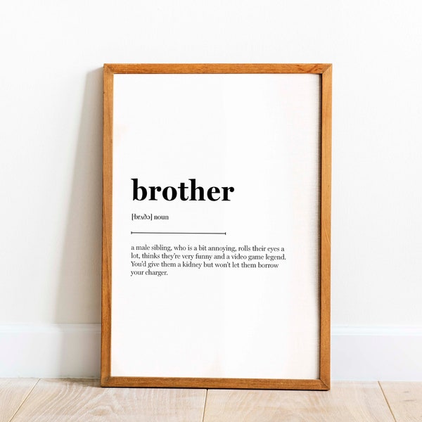 Brothers Wall Art - Etsy