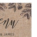 Simple Floral Rustic Themed Wedding Menu Cards Brown Kraft - Etsy
