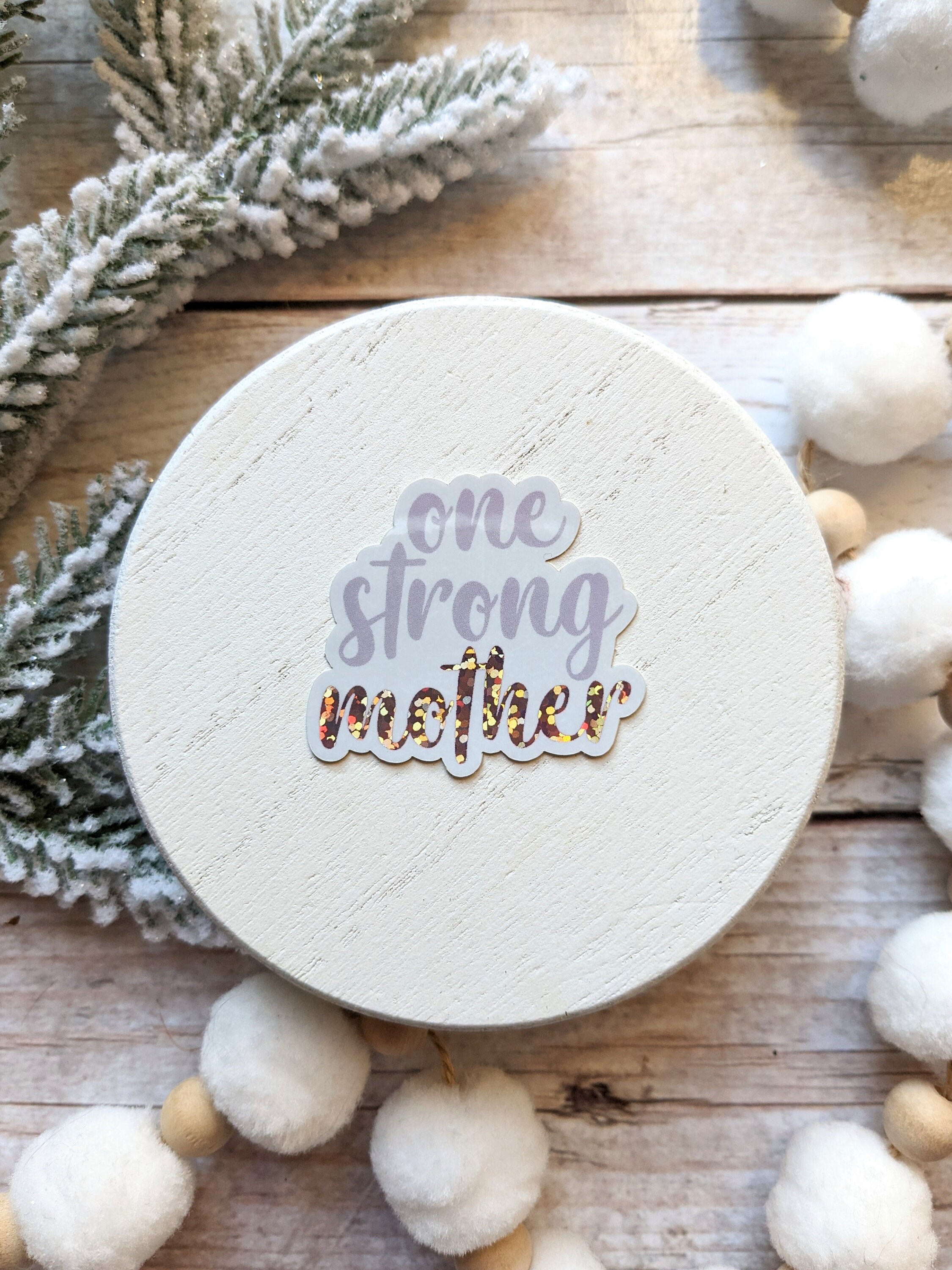 Motherhood Sticker Bundle 4 Weatherproof Glitter Vinyl - Etsy