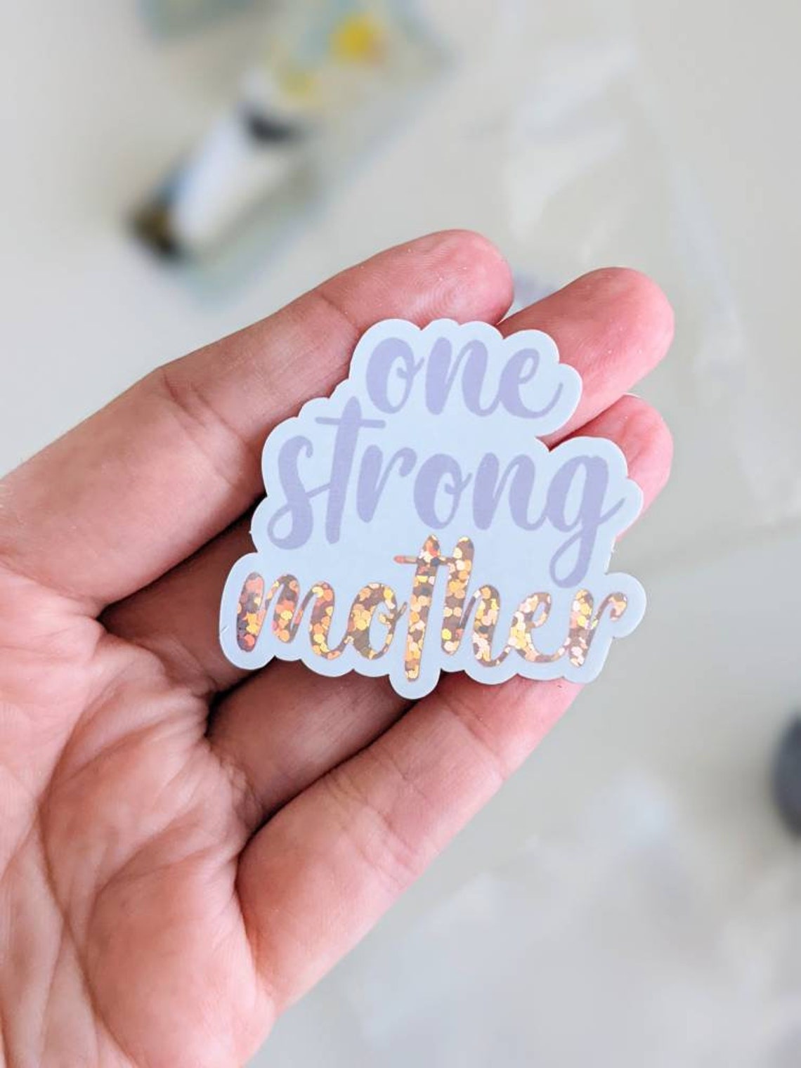 Motherhood Sticker Bundle 4 Weatherproof Glitter Vinyl - Etsy