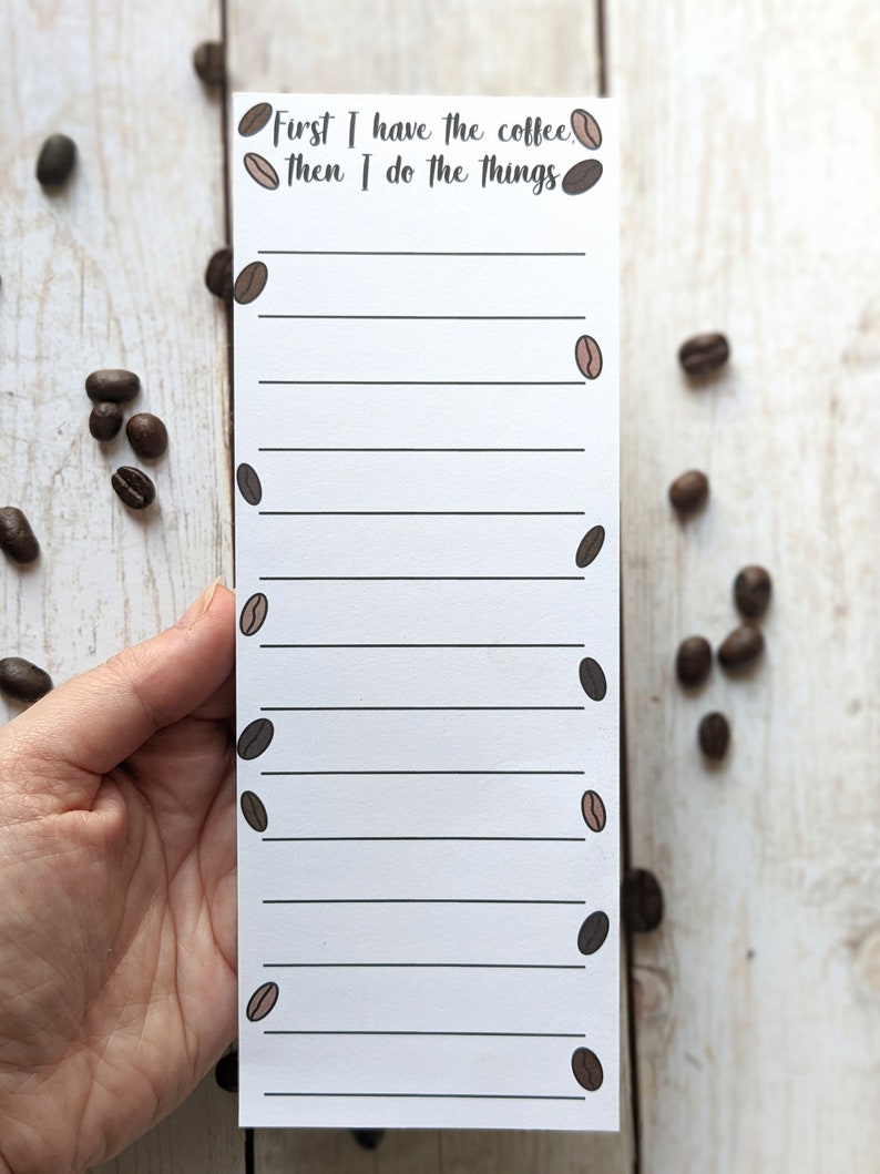 Coffee Connoisseur Coaster and Notepad Bundle 50 Page 3x8 - Etsy