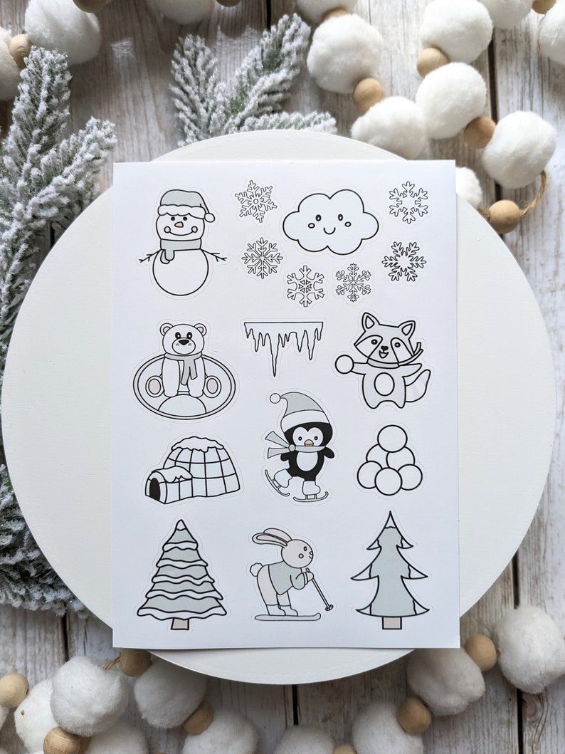 Winter Wonderland Gift Bundle Wonderland 50 Page Sticky - Etsy