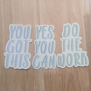 Yes You Can Sticker Die Cut Weatherproof Vinyl Sticker - Etsy