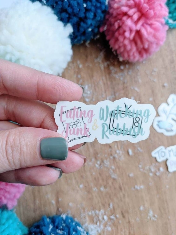 Eating Junk & Watching Rubbish Sticker Home Alone Quote - Etsy