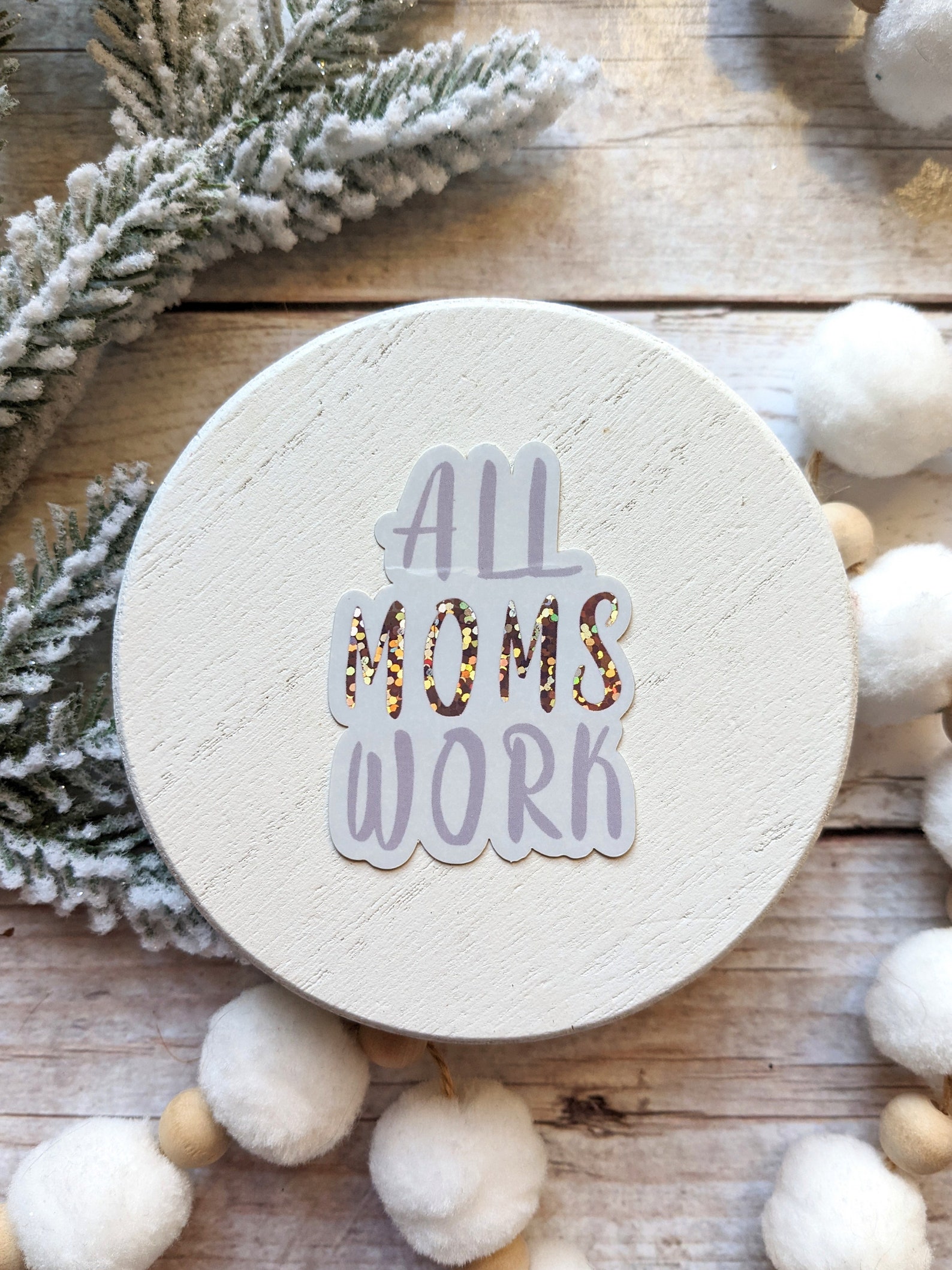 Motherhood Sticker Bundle 4 Weatherproof Glitter Vinyl - Etsy