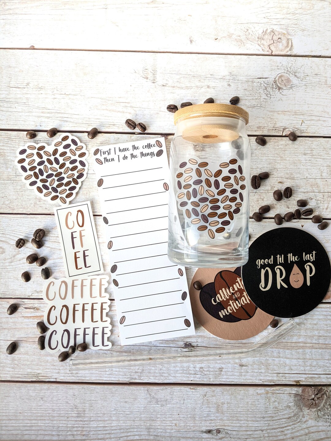 Coffee Connoisseur Can Glass Set | Can Glass, Coffee Notepad, 3 ...