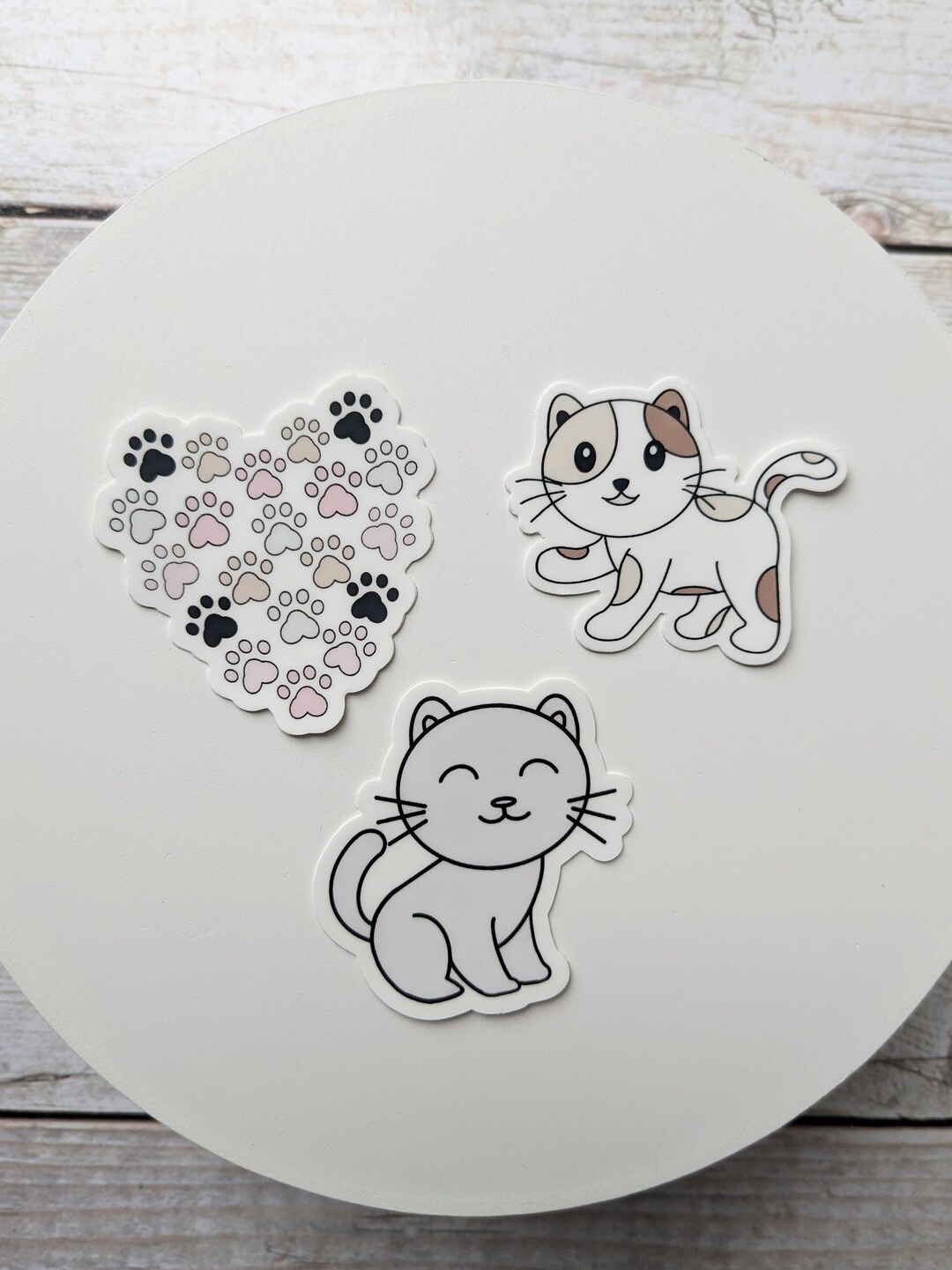 Cat Sticker Bundle | 3 - 2" Weatherproof Vinyl Stickers - Etsy