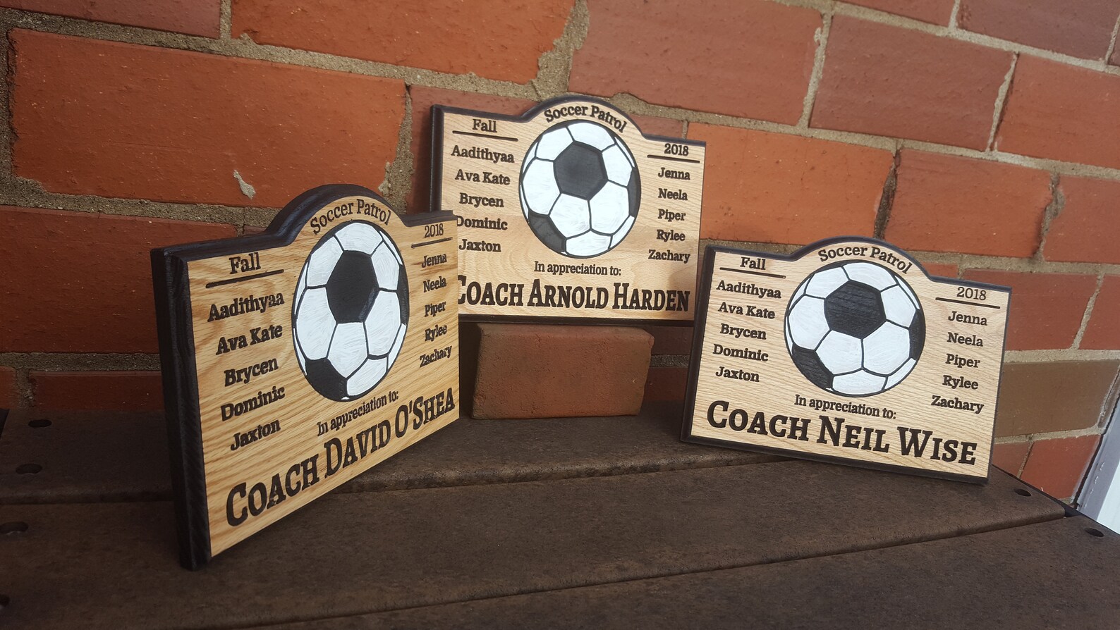 Coach Thank You Gift Plaque Appreciation Sign Engraved Routed Oak ...