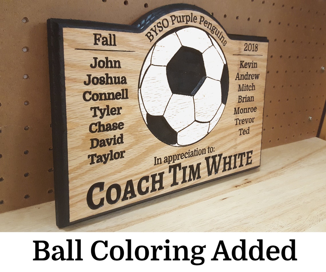 Coach Thank You Gift Plaque Appreciation Sign Engraved Routed - Etsy