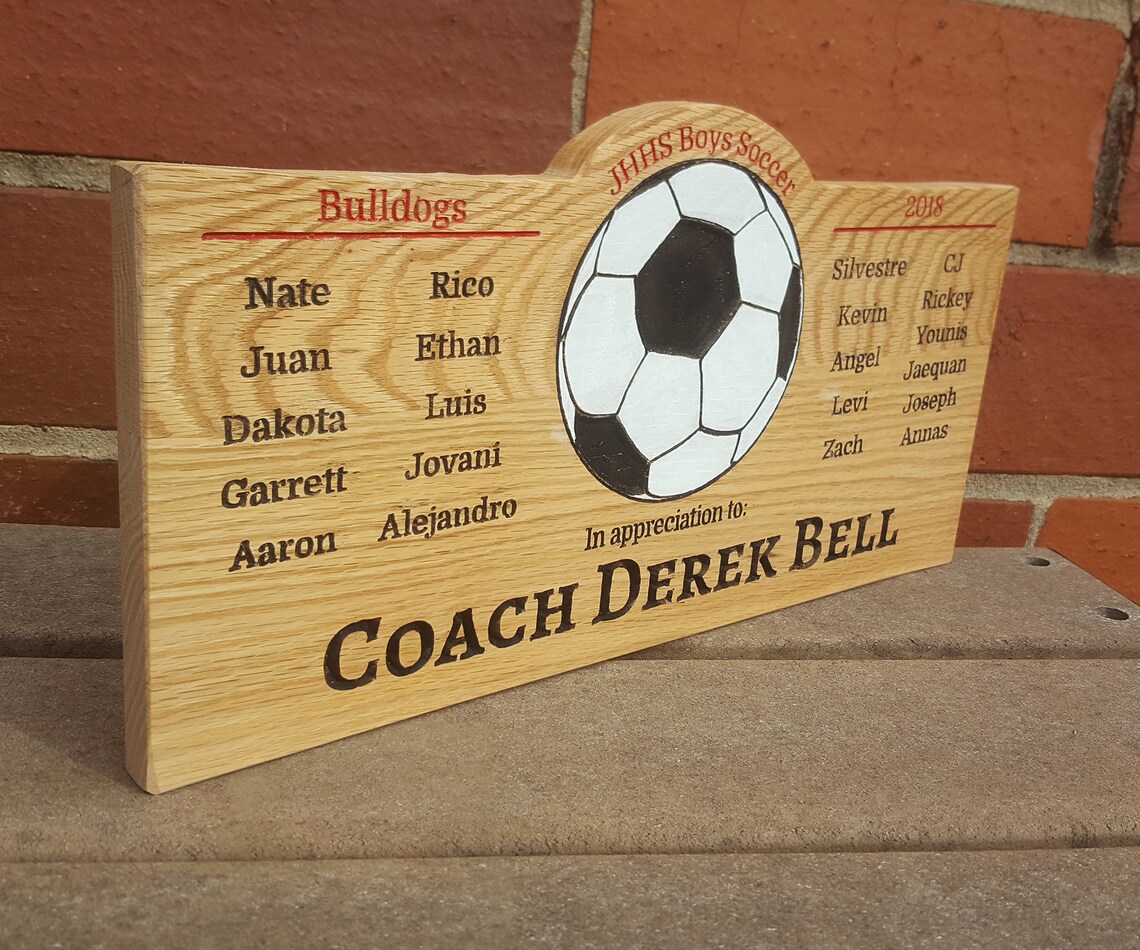 Coach Thank You Gift Plaque Appreciation Sign Engraved Routed - Etsy