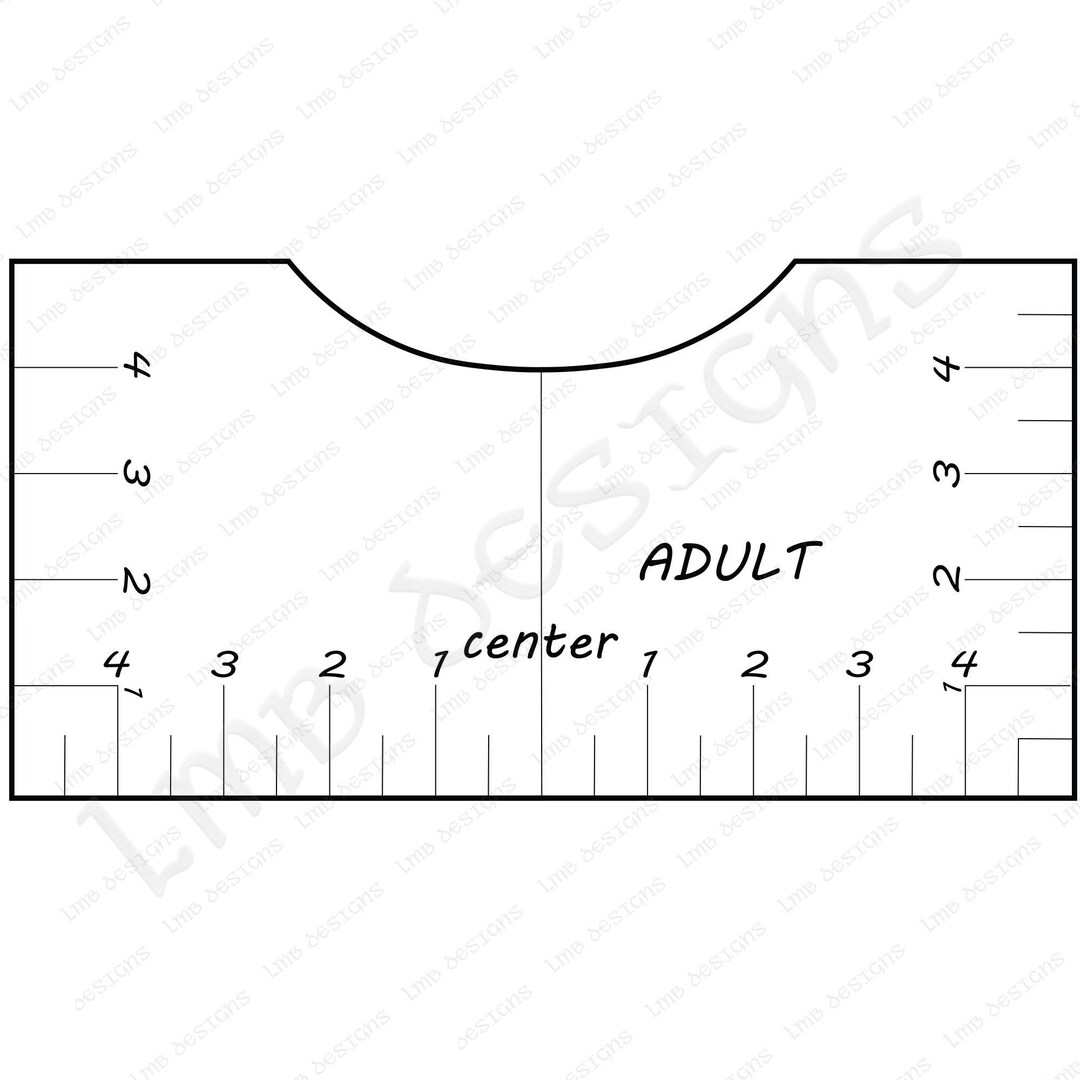 T-SHIRT ALIGNMENT TOOL Back Svg, Tshirt Ruler, Tshirt Alignment Tool ...