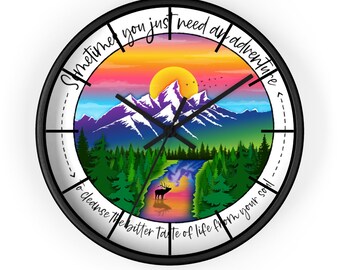 Nature Themed Wall Clock - Etsy