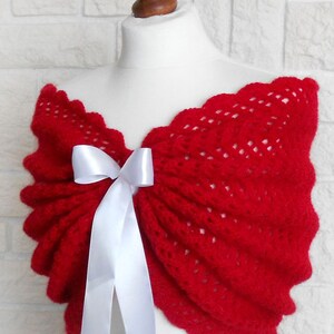 Red Bridal Shawl Wedding Wrap Scarlet Red Bridal Cover up - Etsy