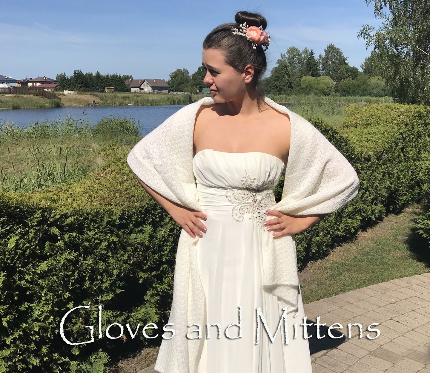 CUSTOM COLOR Ivory Wedding Wrap Bridal Shawl Bridal Cover | Etsy