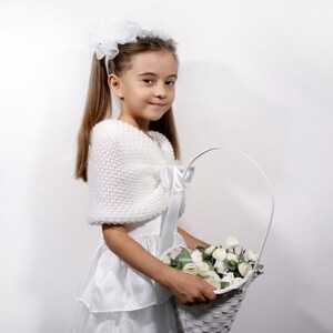 First Communion Bolero Shoulder Shawl Girls Wrap Shrug First - Etsy