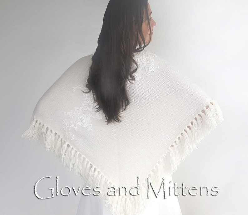 Ivory Bridal Poncho Wedding Poncho Wool Poncho Knitted Poncho - Etsy