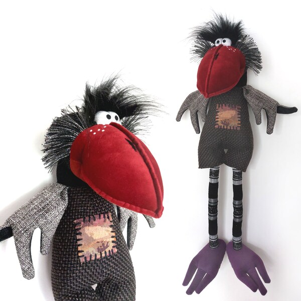 Stuffed Crow - Etsy