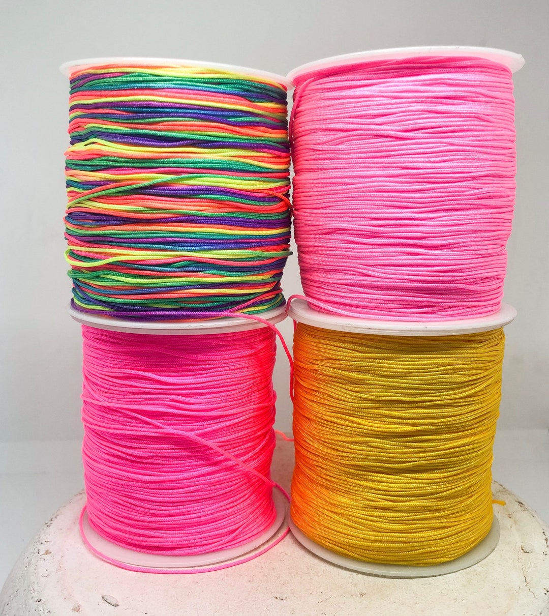 10 M Macramé Ribbon, Macramé Ribbon Pink, 1 Mm Macramé Ribbon Pink ...