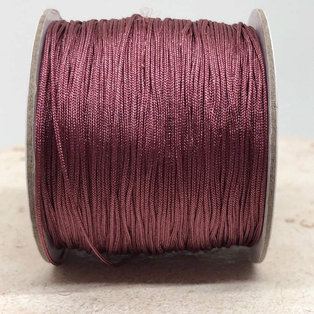 10 M Macramé Ribbon 1 Mm, Color Light Aubergine, Ribbon for Ribbon ...