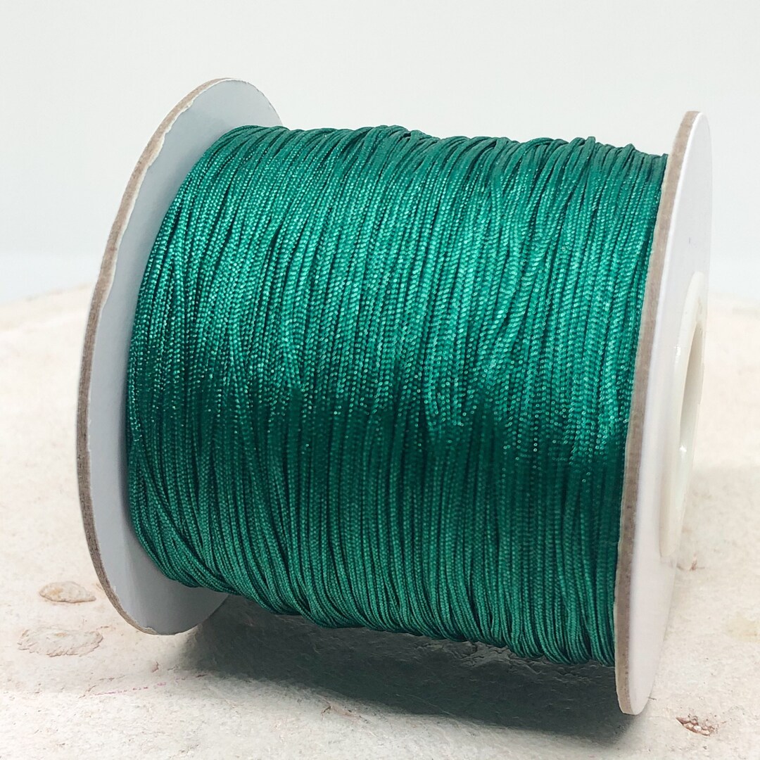 10 M Macrame Ribbon Emerald Green, Decorative Ribbon Green, 0.20 Euros ...