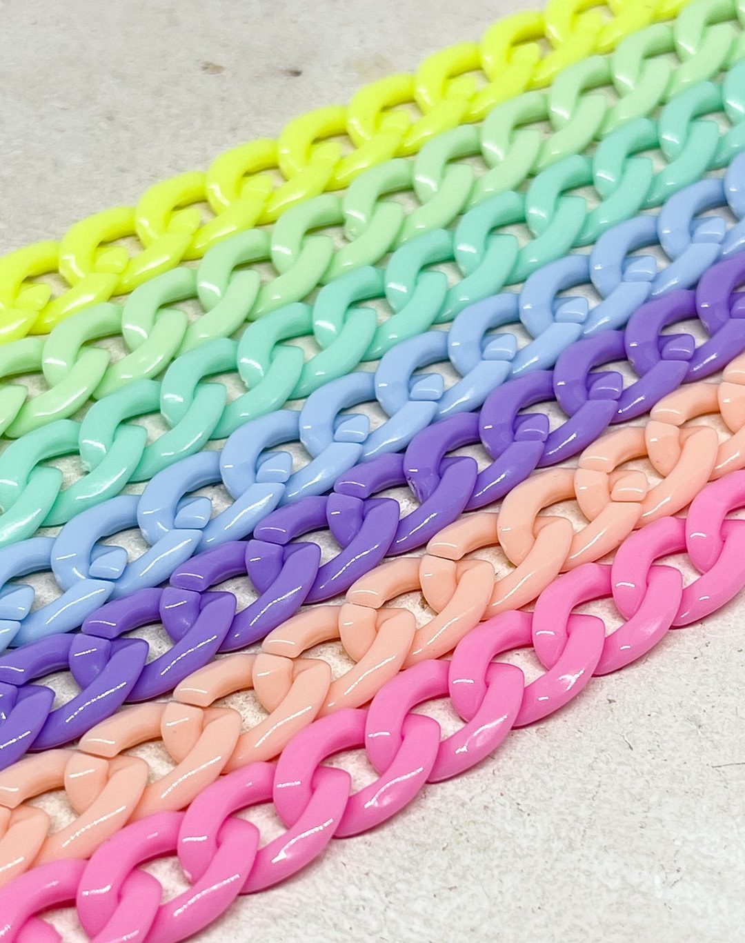 DIY Acrylic Chain, Glasses Chain, Plastic Bag Chain, Bracelet Chain ...